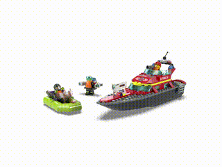 LEGO City 60373 Fire Rescue Boat. BricksThailand